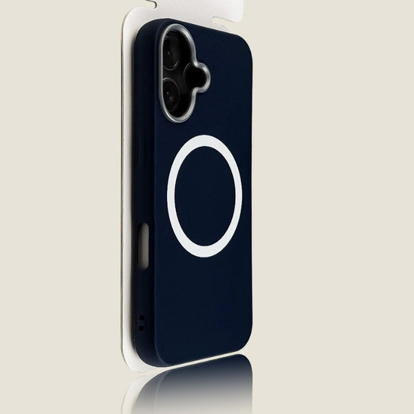 Leather Pattern Magnetic Drop-Proof Phone Case For iPhone – Plumun