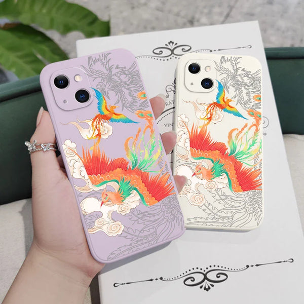 Flying Phoenix Phone Case For iPhone – Plumun
