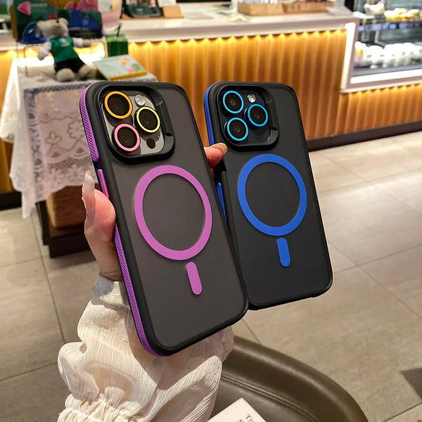 Luxury Patchwork Color Phone Case For iPhone – Plumun